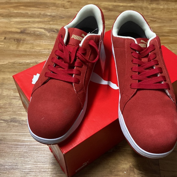 Puma | Shoes | Puma Safety Iconic Suede Red Low Size 1 | Poshmark